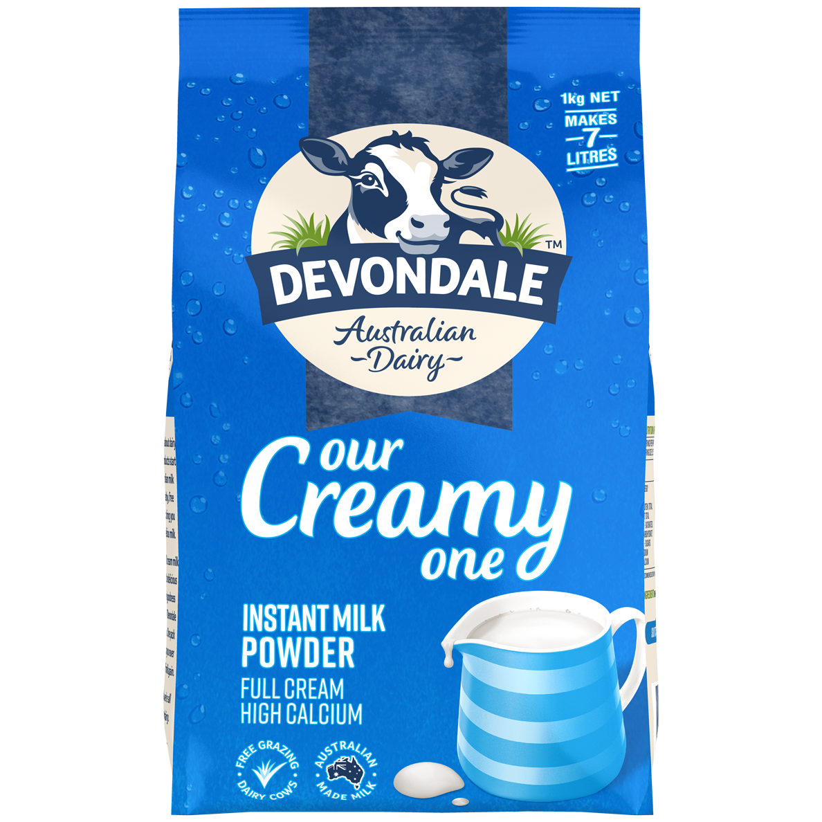 Devondale Full Cream Instant Milk Powder 1kg