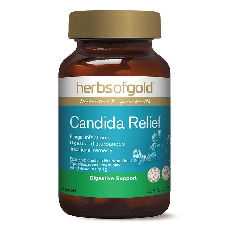 Herbs of Gold Candida Relief 60 Tablets